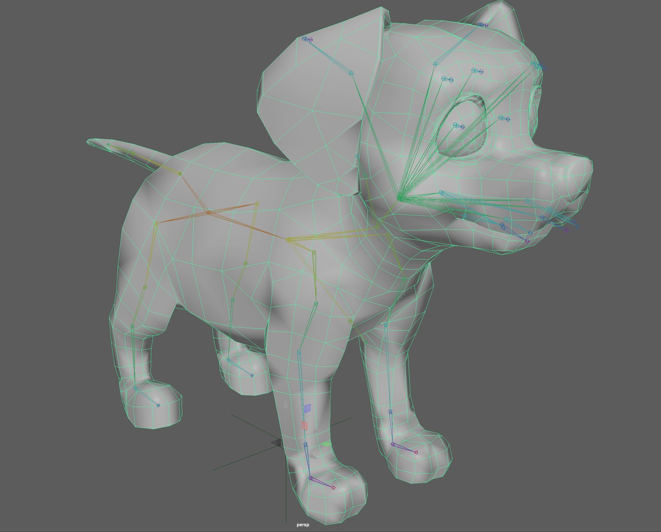 Cartoon Cute Puppy Dog Rig 3D - TurboSquid 1887323