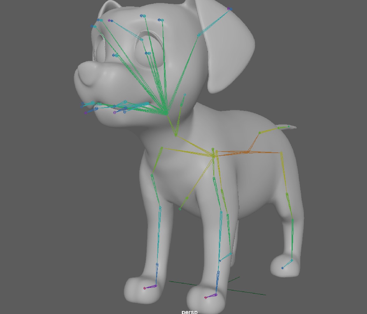 Cartoon Cute Puppy Dog Rig 3D - TurboSquid 1887323