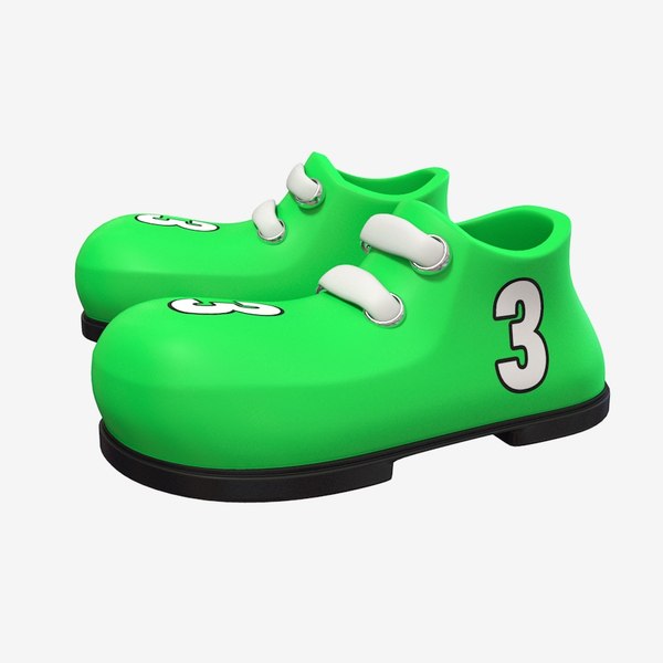 cartoon shoe 3d obj
