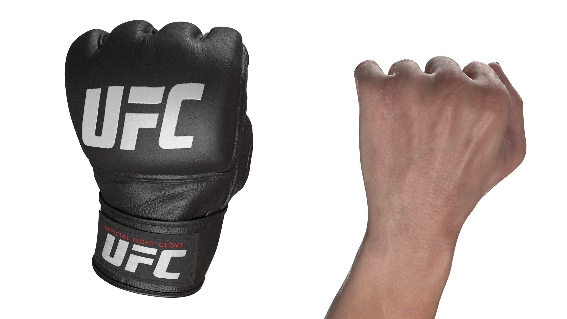 Ufc Mma Fighter In Victory Pose Fur Model Turbosquid