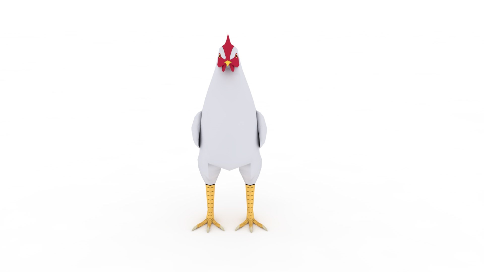 3D Cartoon Chicken - TurboSquid 2251194