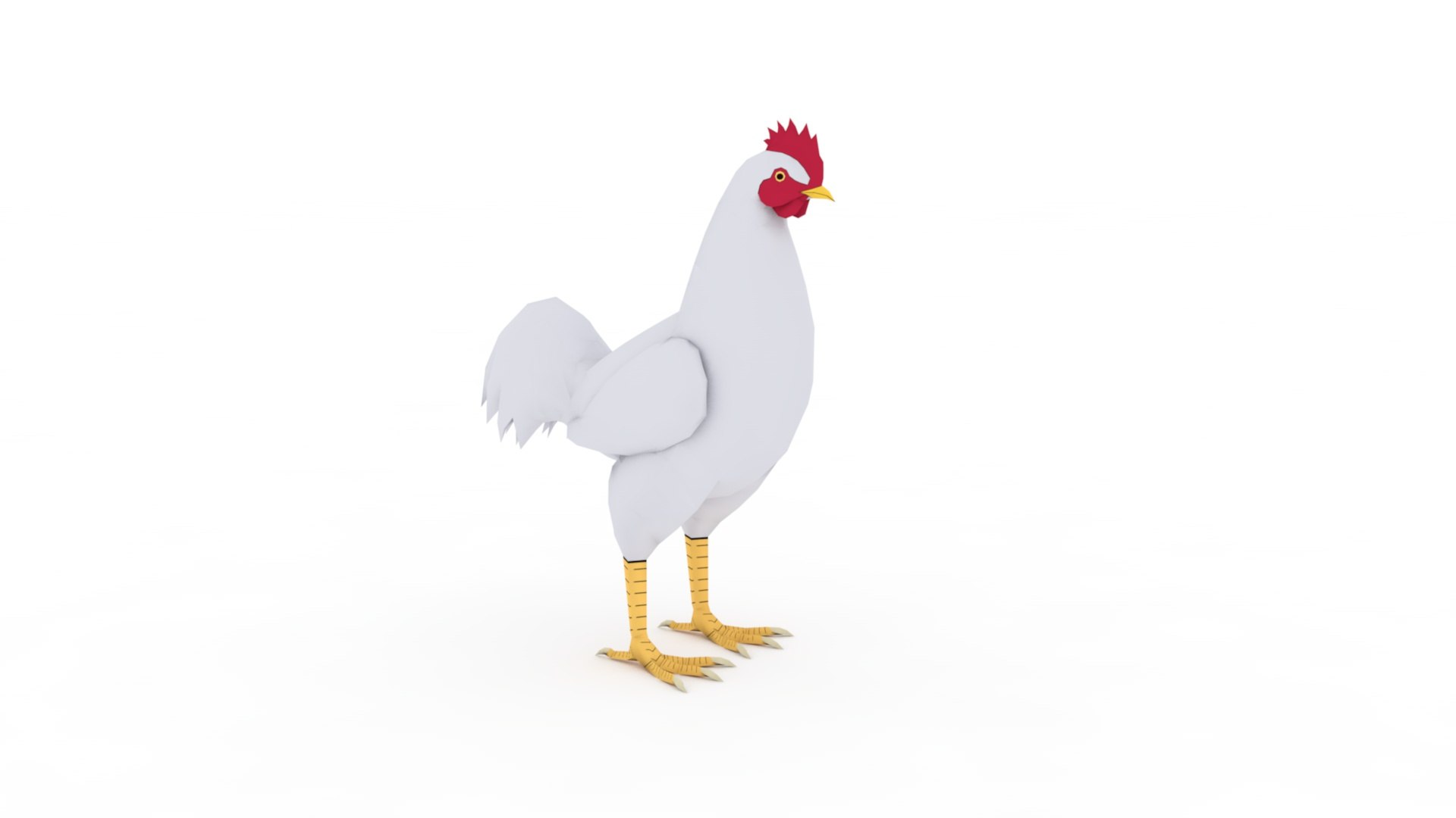 3D Cartoon Chicken - TurboSquid 2251194
