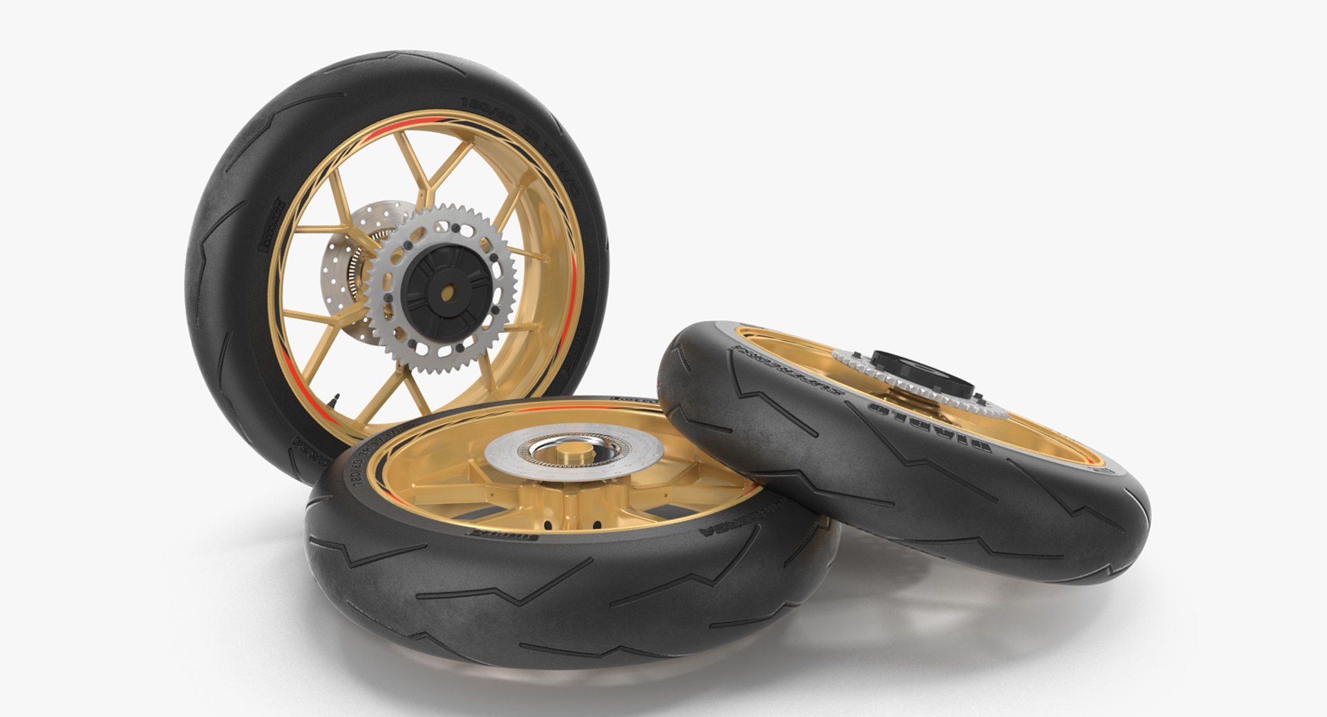 3d sport motorcycle wheel model