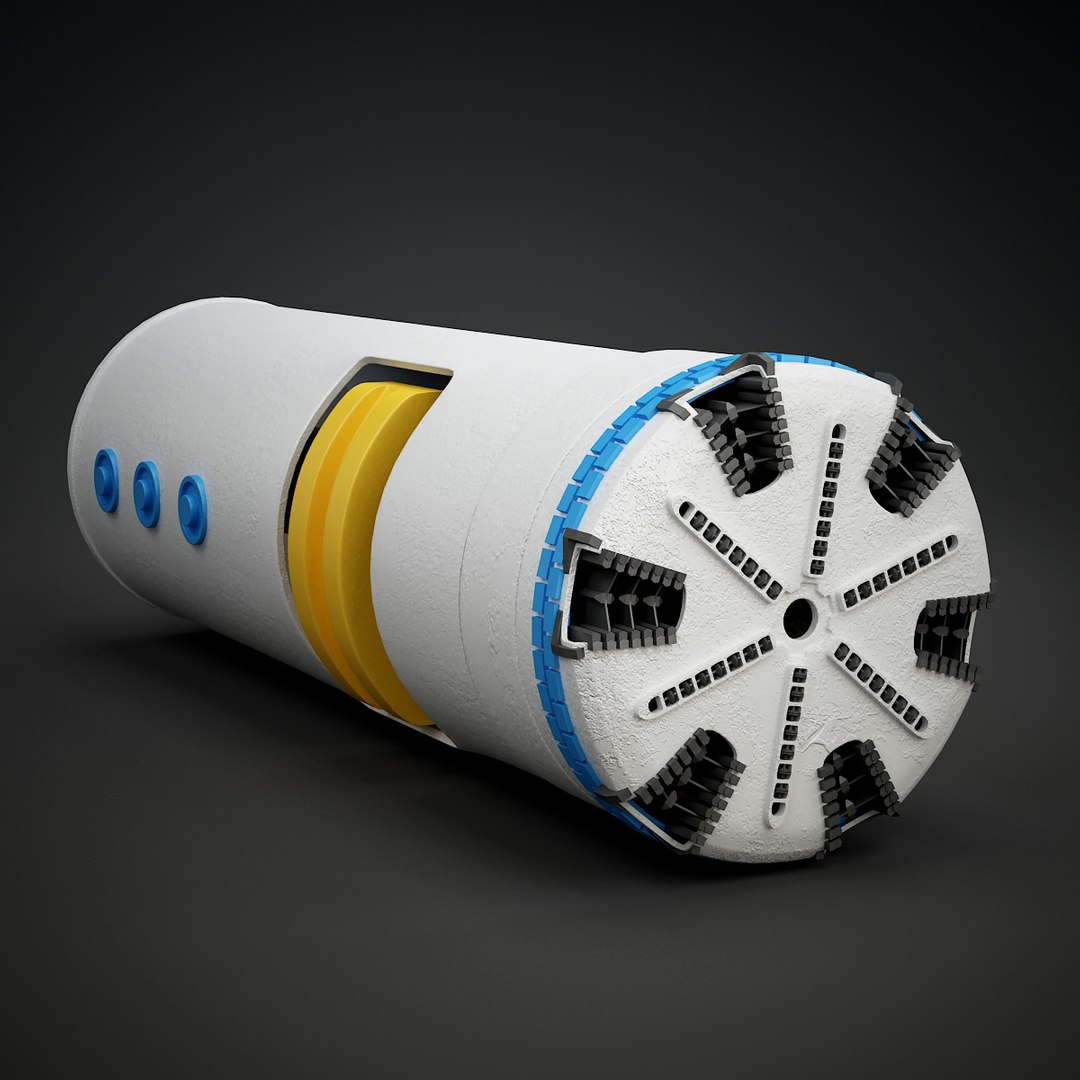 Tunnel Boring Machine 3d Model