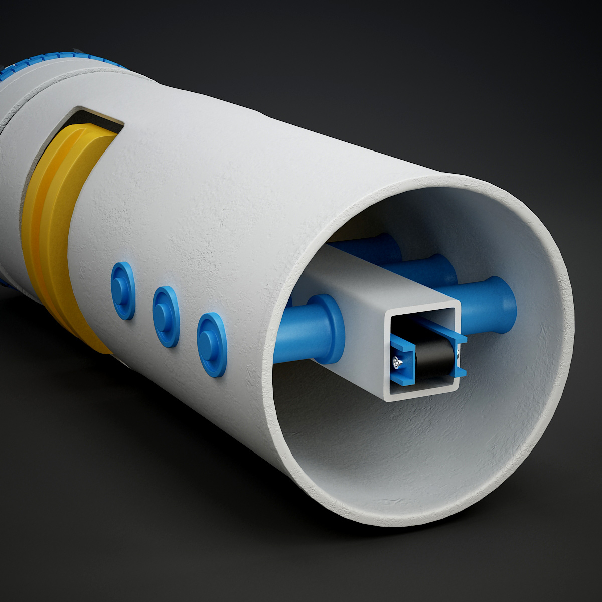 tunnel boring machine 3d model