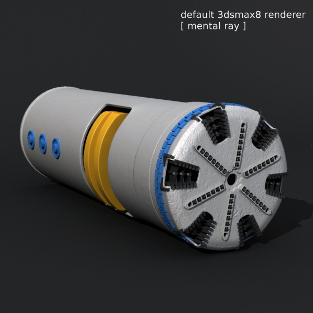 Tunnel Boring Machine 3d Model