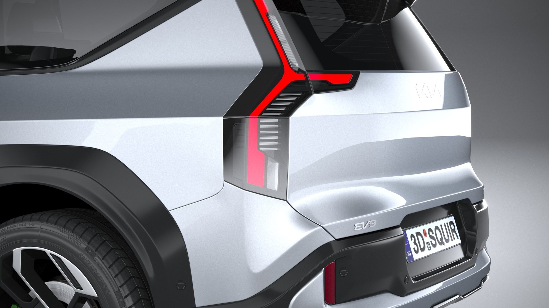 KIA EV9 GT 2026 3D Model - TurboSquid 2318880