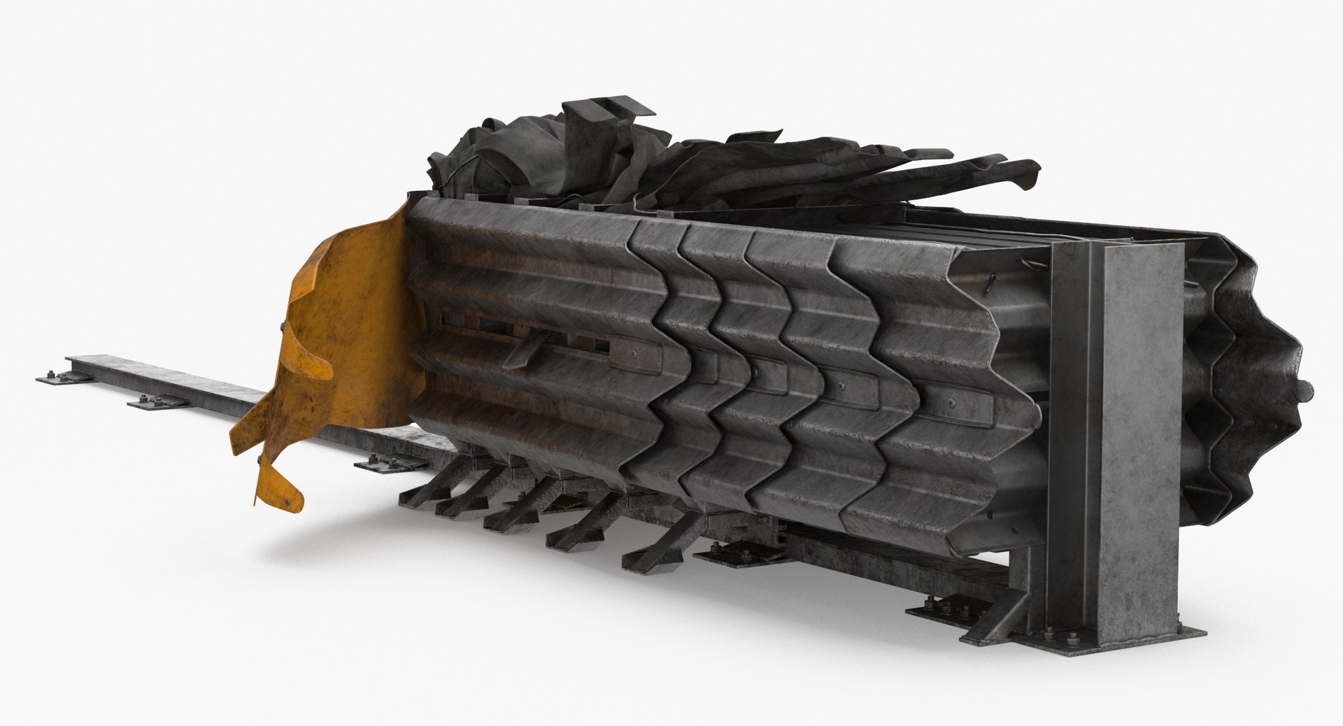 Crash Cushions 1 Damaged 3D model - TurboSquid 1913195