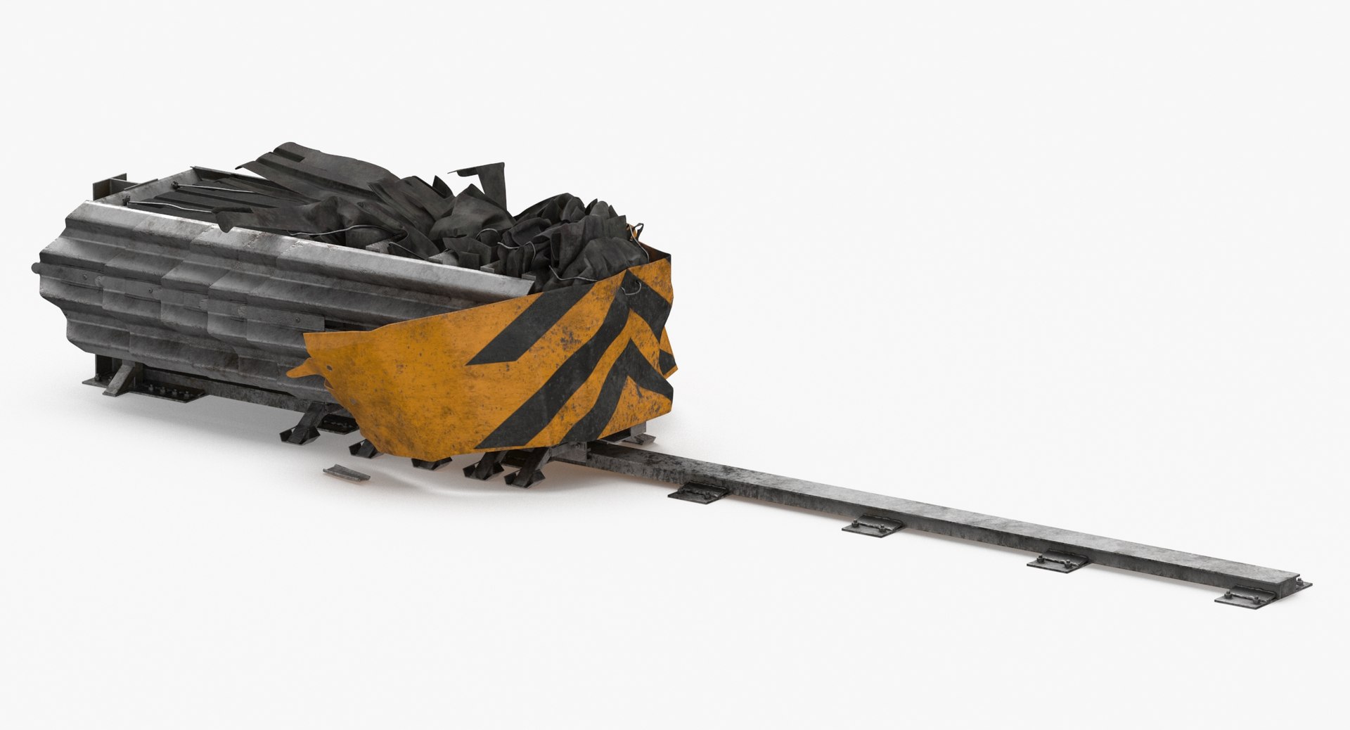 Crash Cushions 1 Damaged 3D model - TurboSquid 1913195