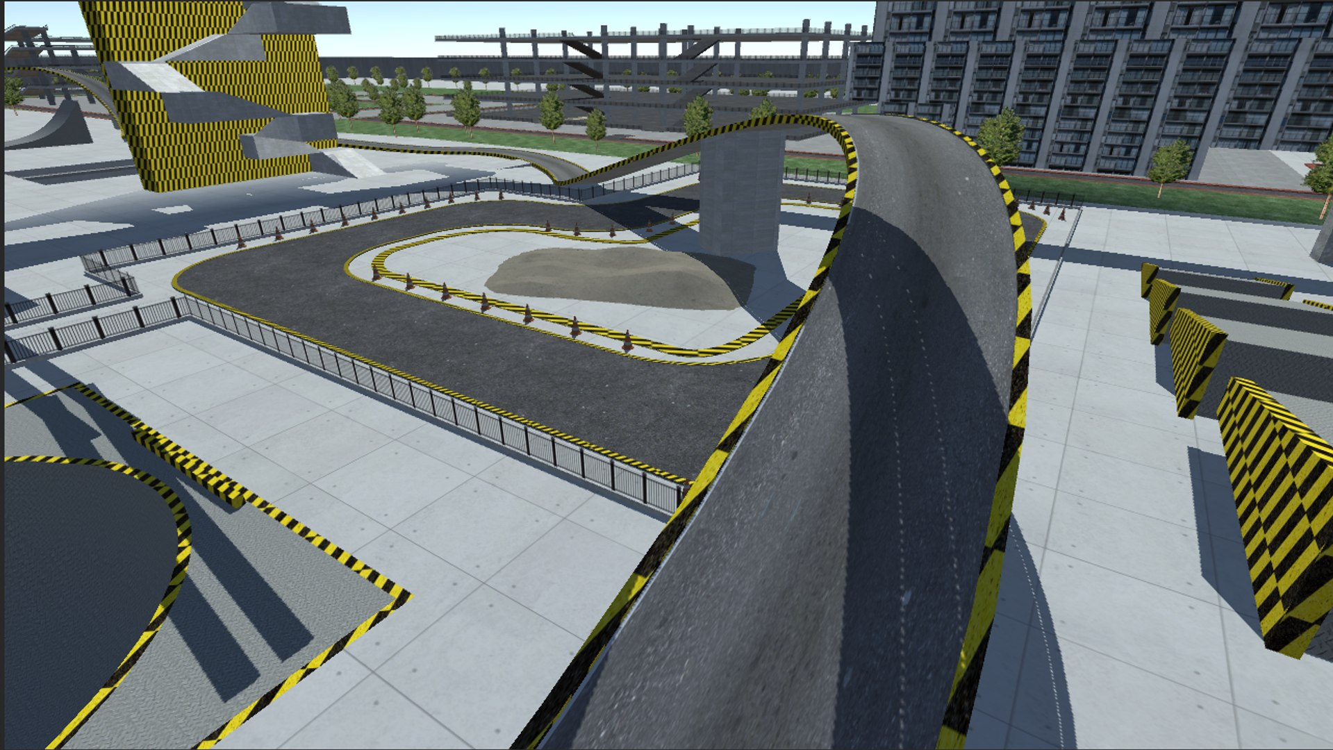 Low Poly Car Stunt Game Environment With Texture 3D model - TurboSquid ...