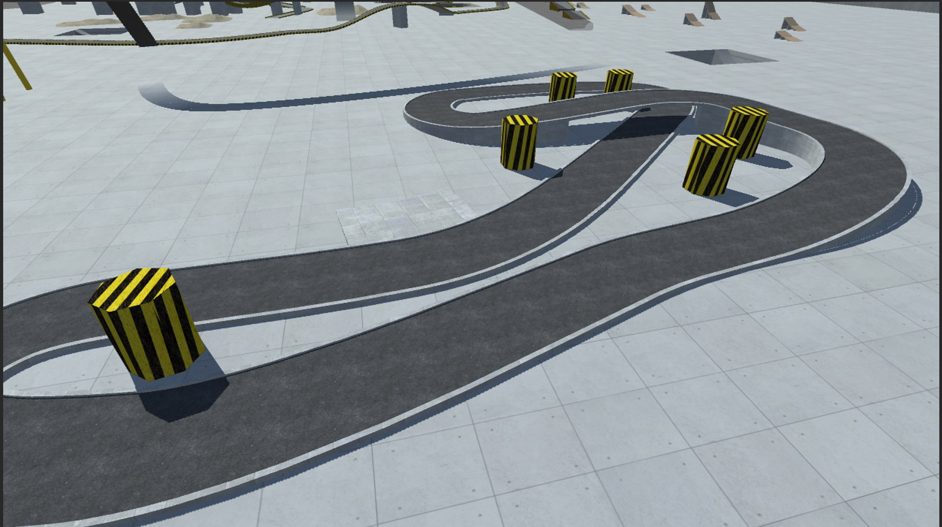 Low Poly Car Stunt Game Environment With Texture 3D model - TurboSquid ...