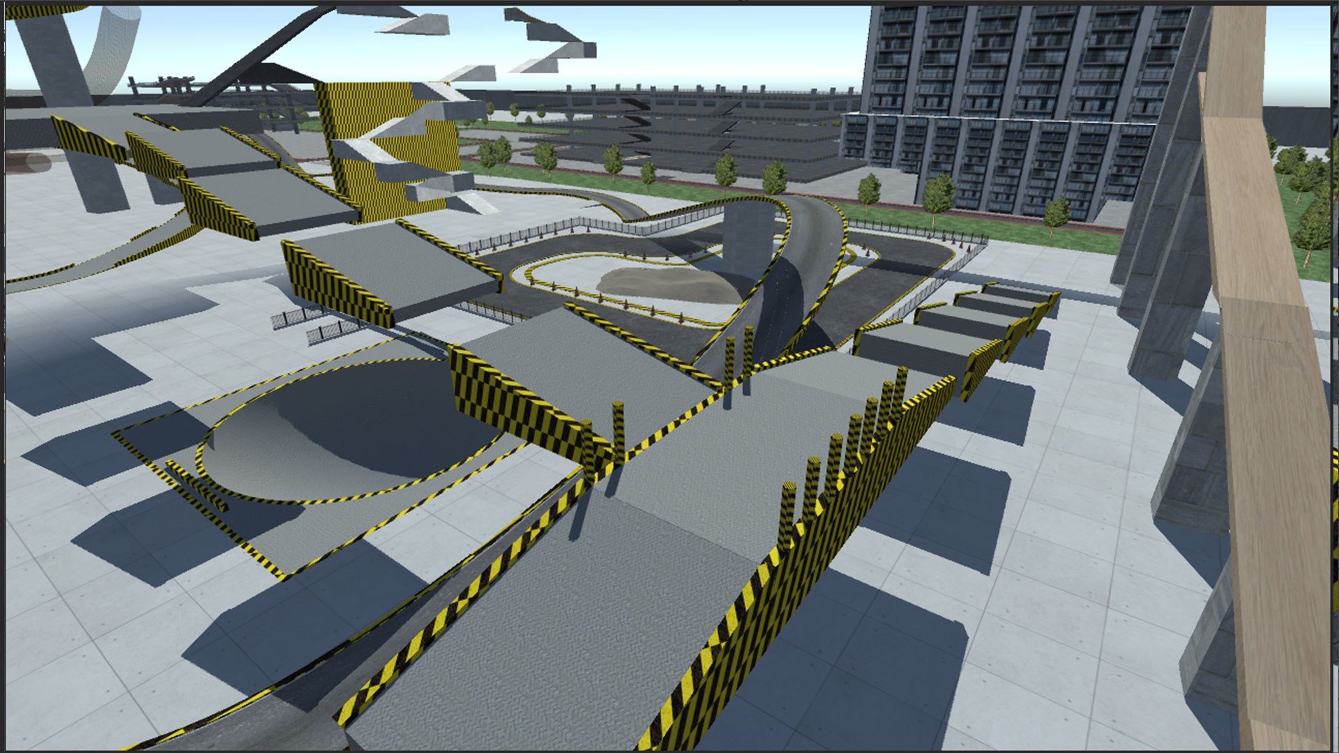 Low Poly Car Stunt Game Environment With Texture 3D model - TurboSquid ...