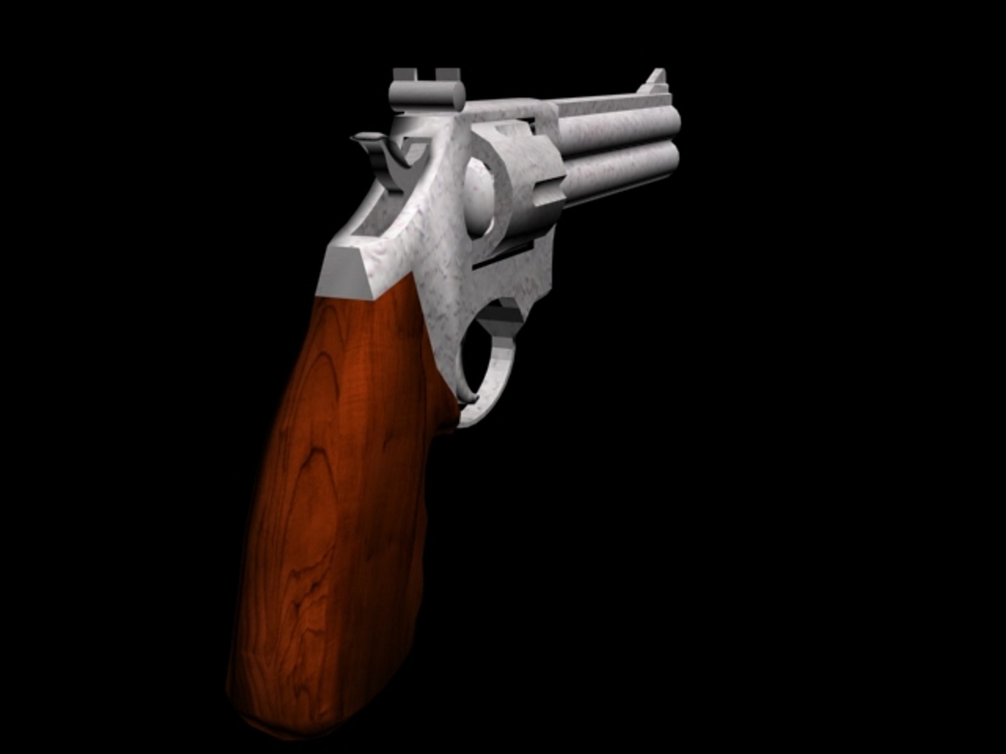free revolver 357 magnum 3d model