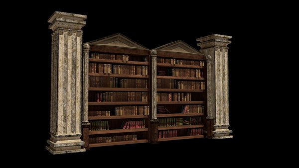 Set books bookshelf model - TurboSquid 1338331