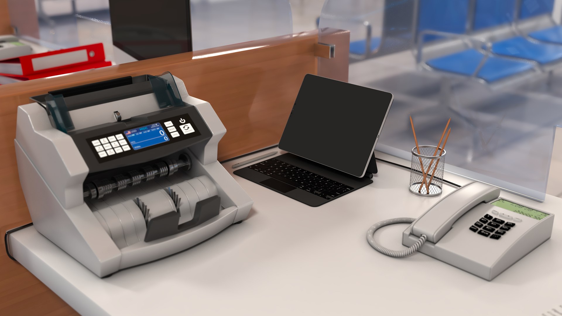 3D Bank Room Interior And Vault Model - TurboSquid 2260423