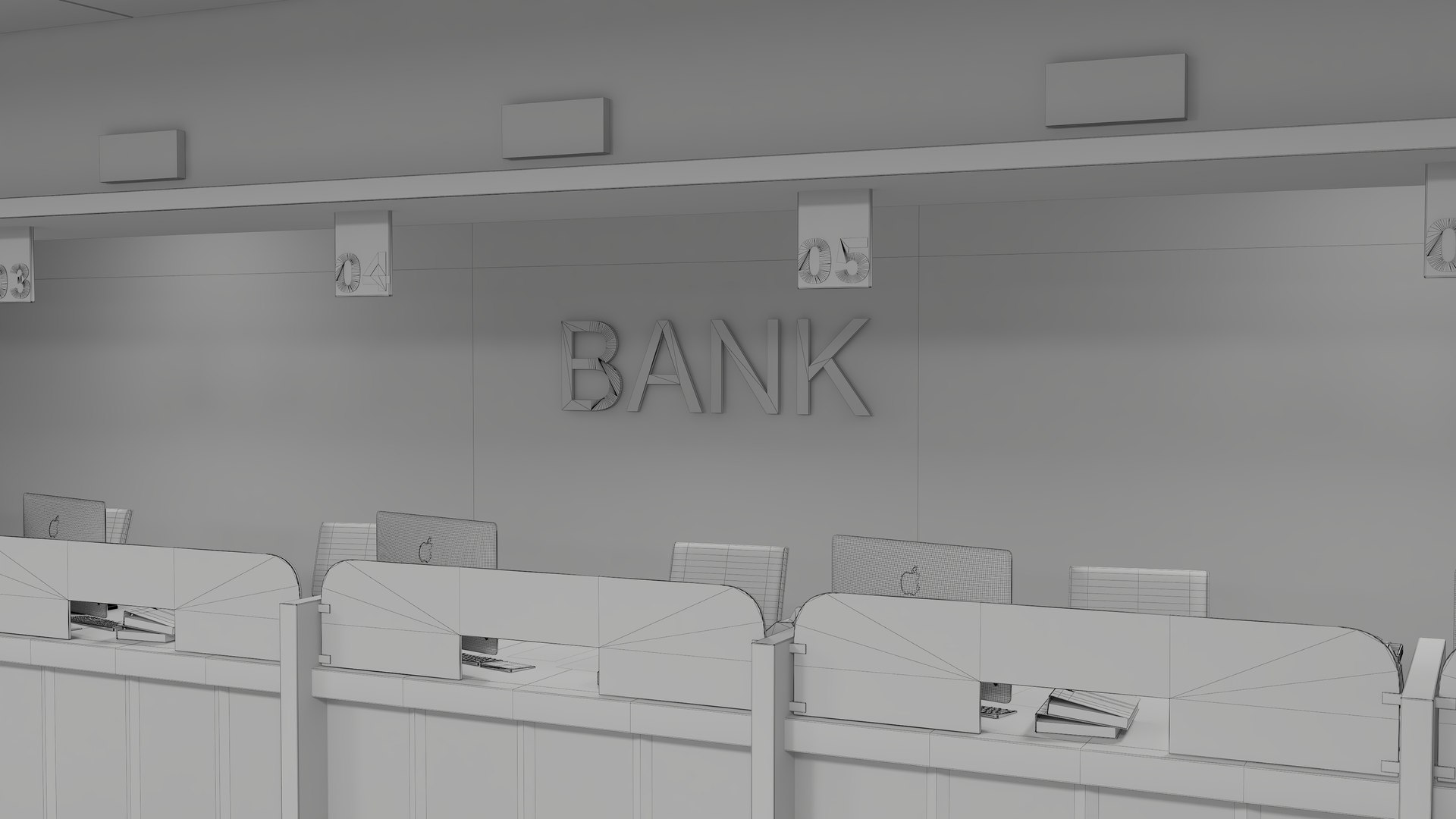 3D Bank Room Interior And Vault Model - TurboSquid 2260423