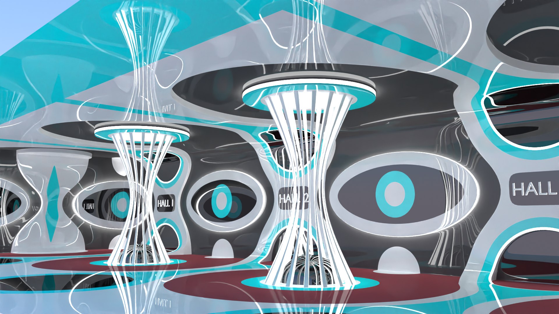 3D Future lobby interior - TurboSquid 2090065