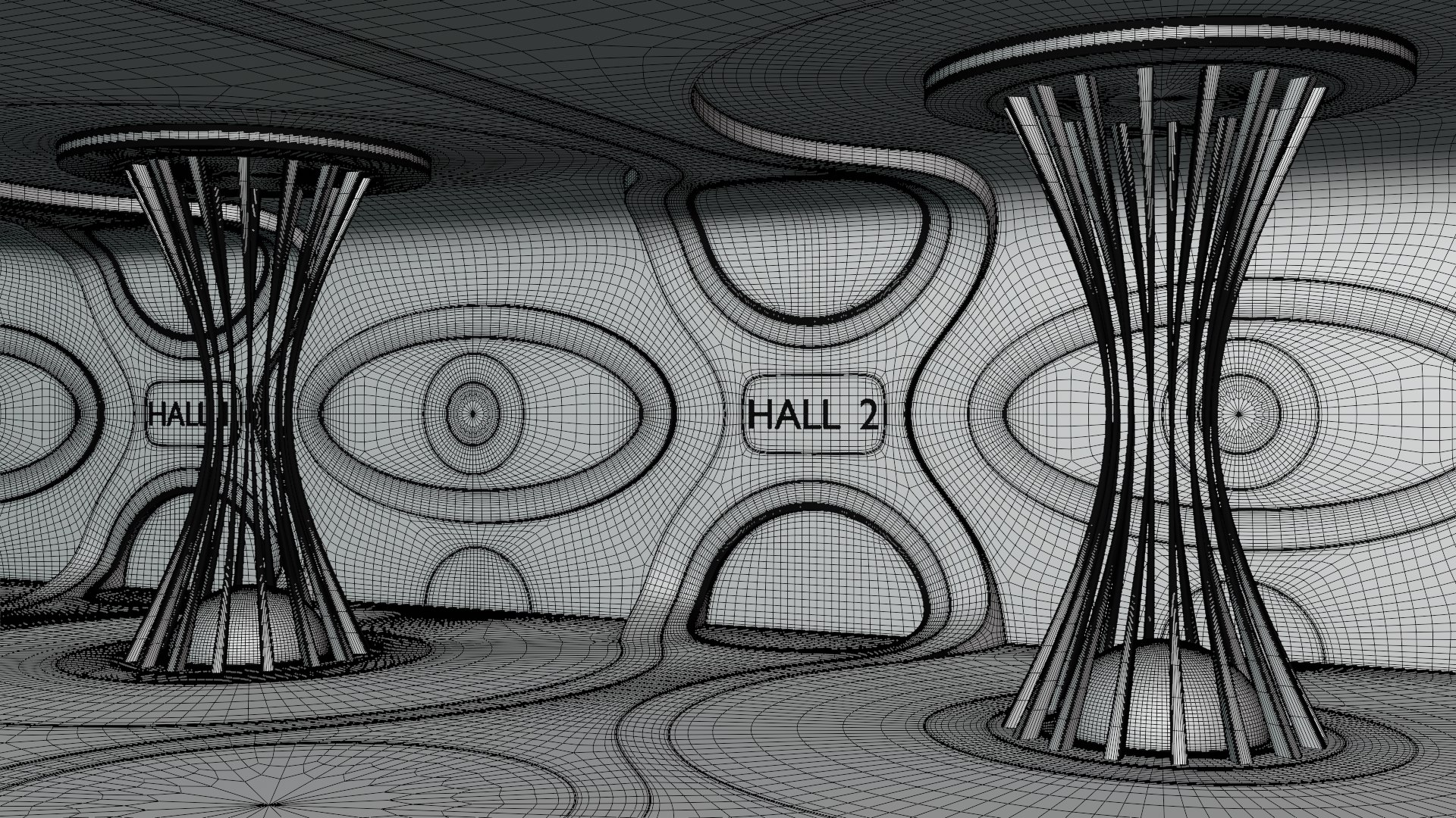 3D Future lobby interior - TurboSquid 2090065