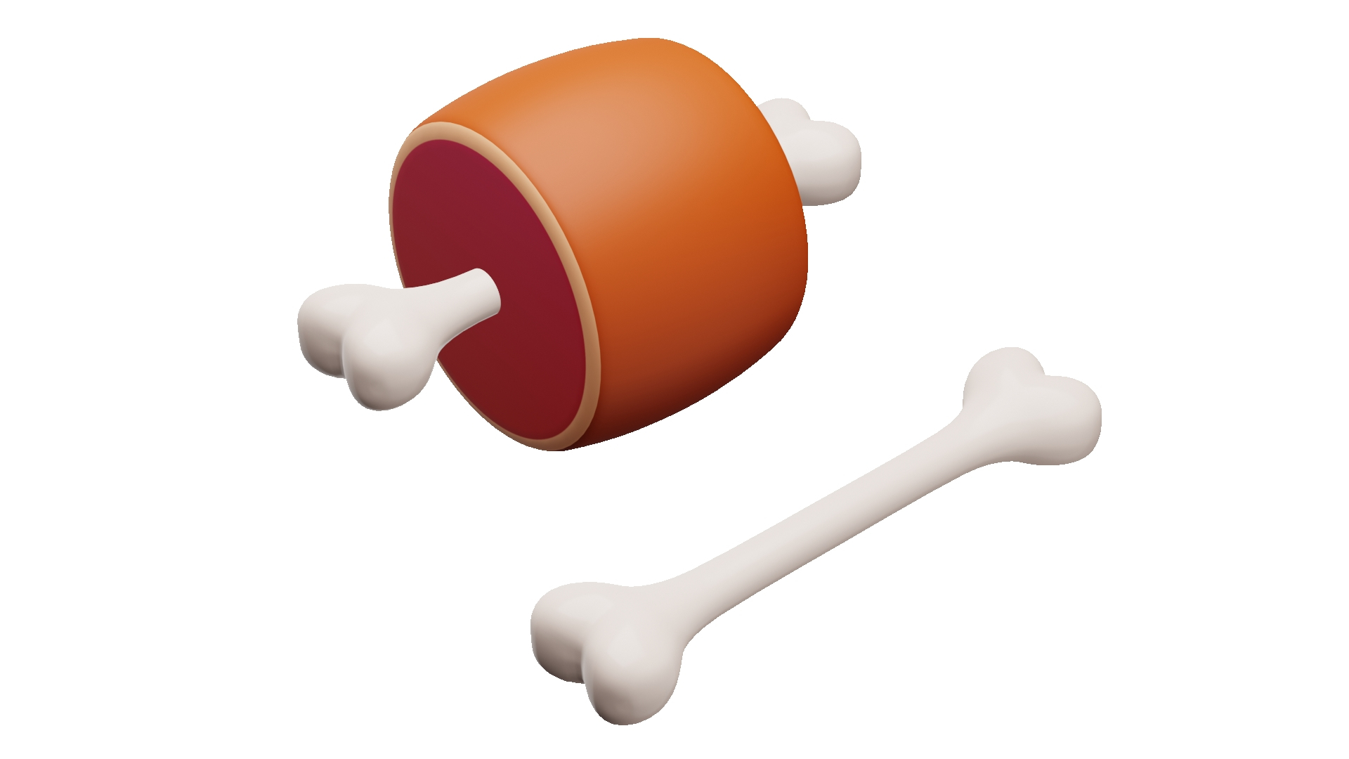3D Emoji Meat On Bone And Bone 001 Upload - TurboSquid 2262333