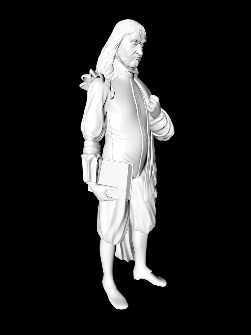 3D Body Rene Descartes Model - TurboSquid 1309244