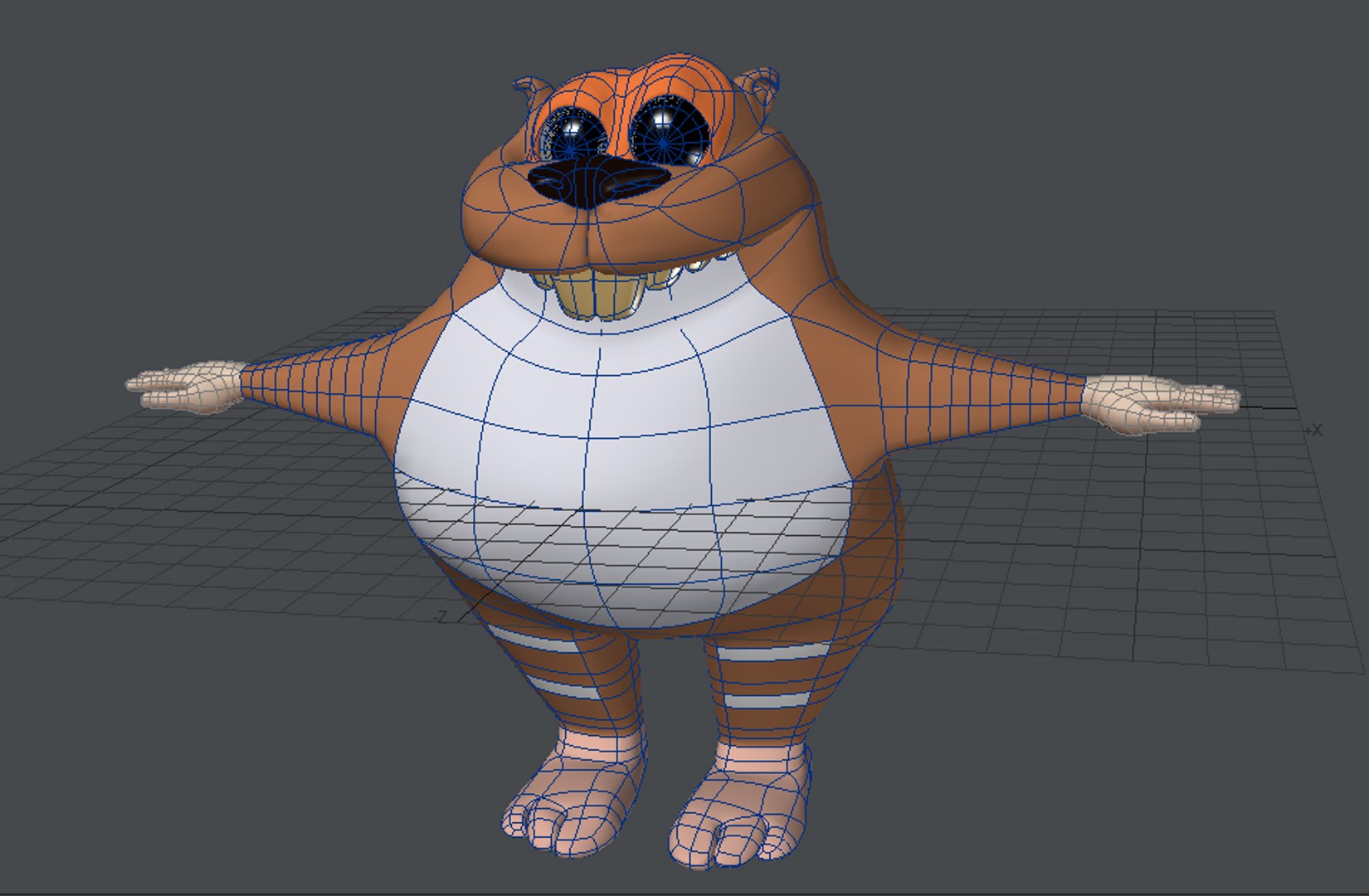 3D Beaver Cartoon - TurboSquid 1177457