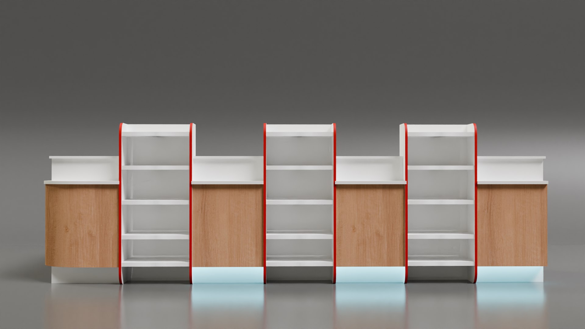 Low Poly Counter Desk 3D Model - TurboSquid 2181747