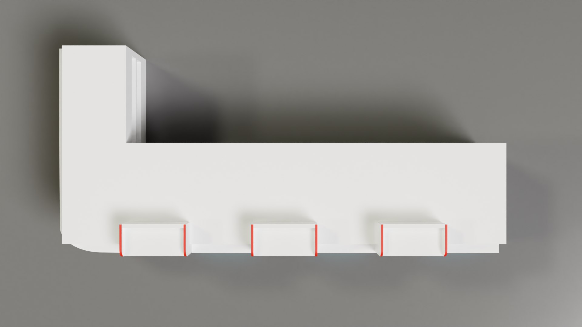 Low Poly Counter Desk 3D Model - TurboSquid 2181747