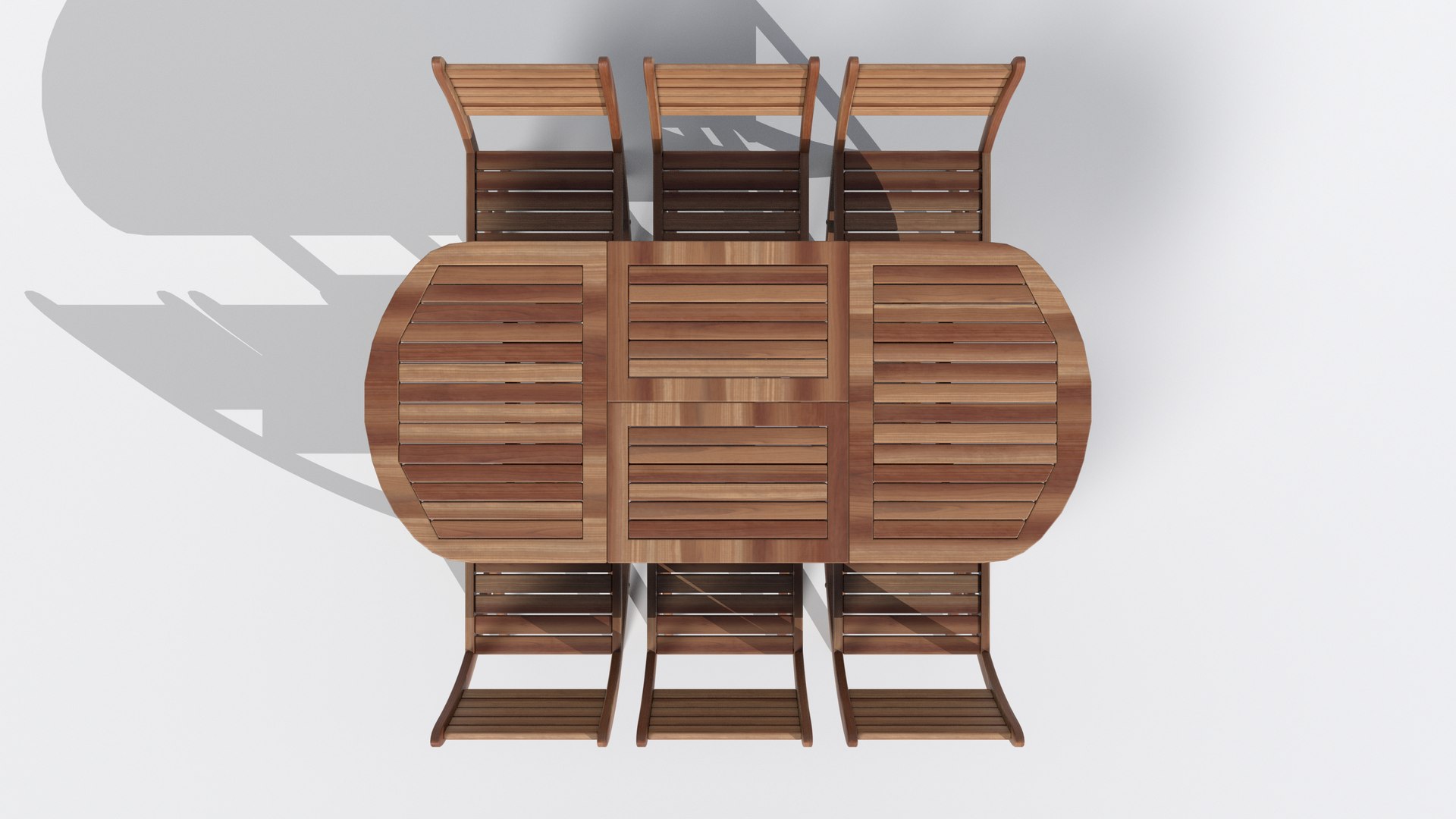 Garden Dining Table 3D Model - TurboSquid 1843590