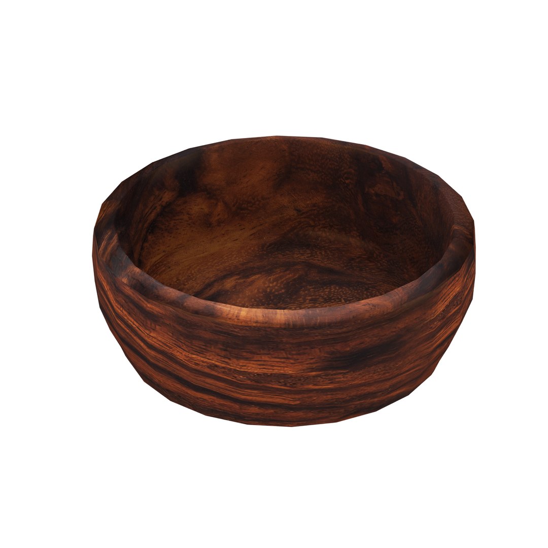 Wood Bowl 3D Model - TurboSquid 1475245