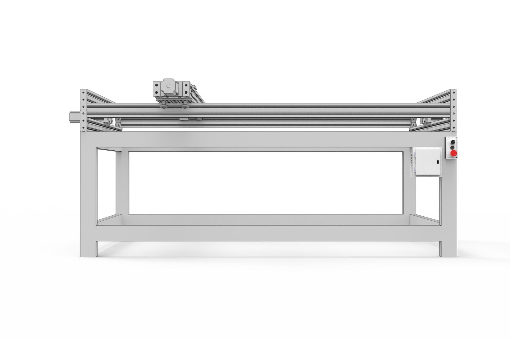 2 Axis Table CNC 1220 X 2440 Model - TurboSquid 2108223