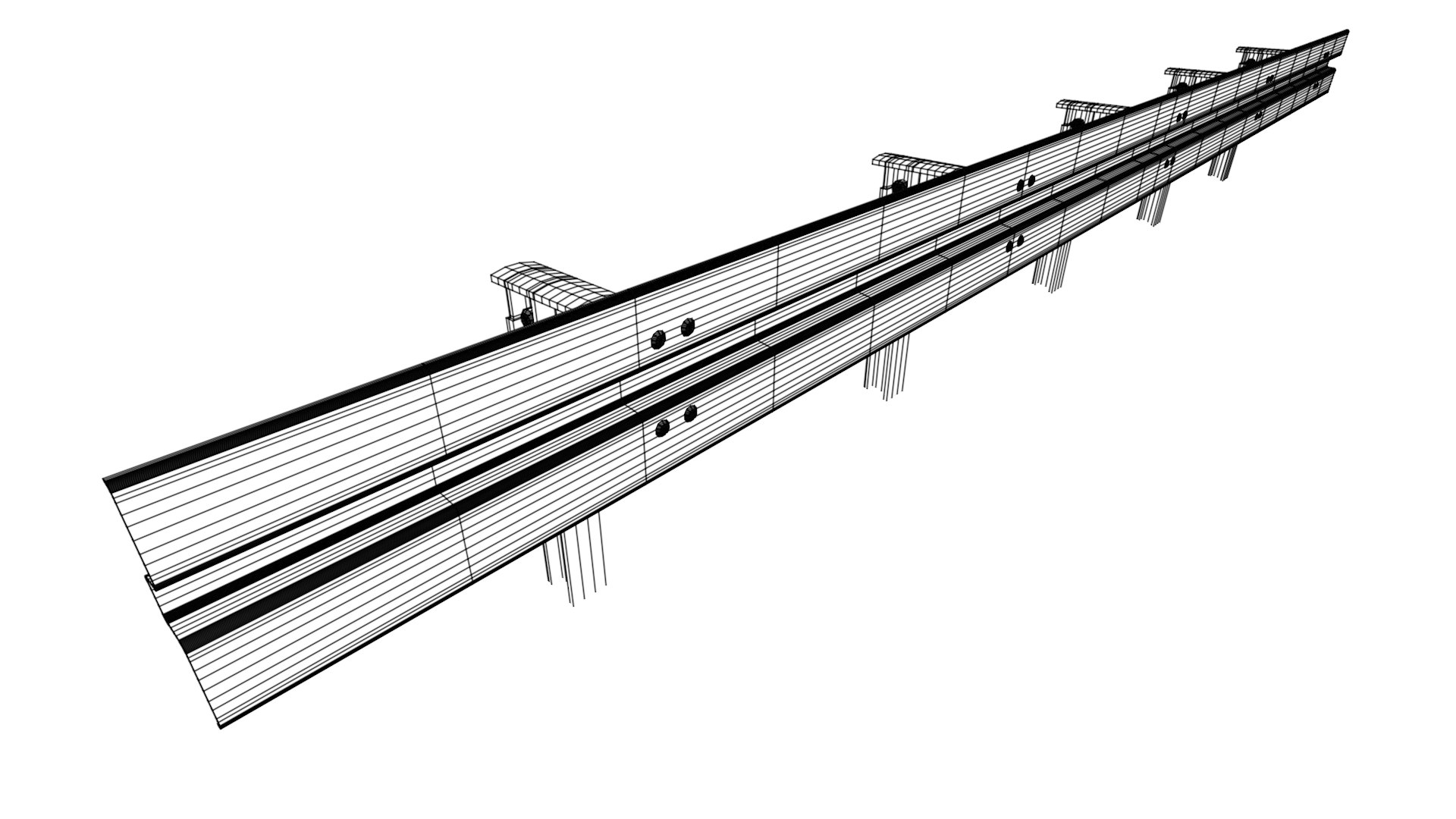 Guard Rail 3d Obj