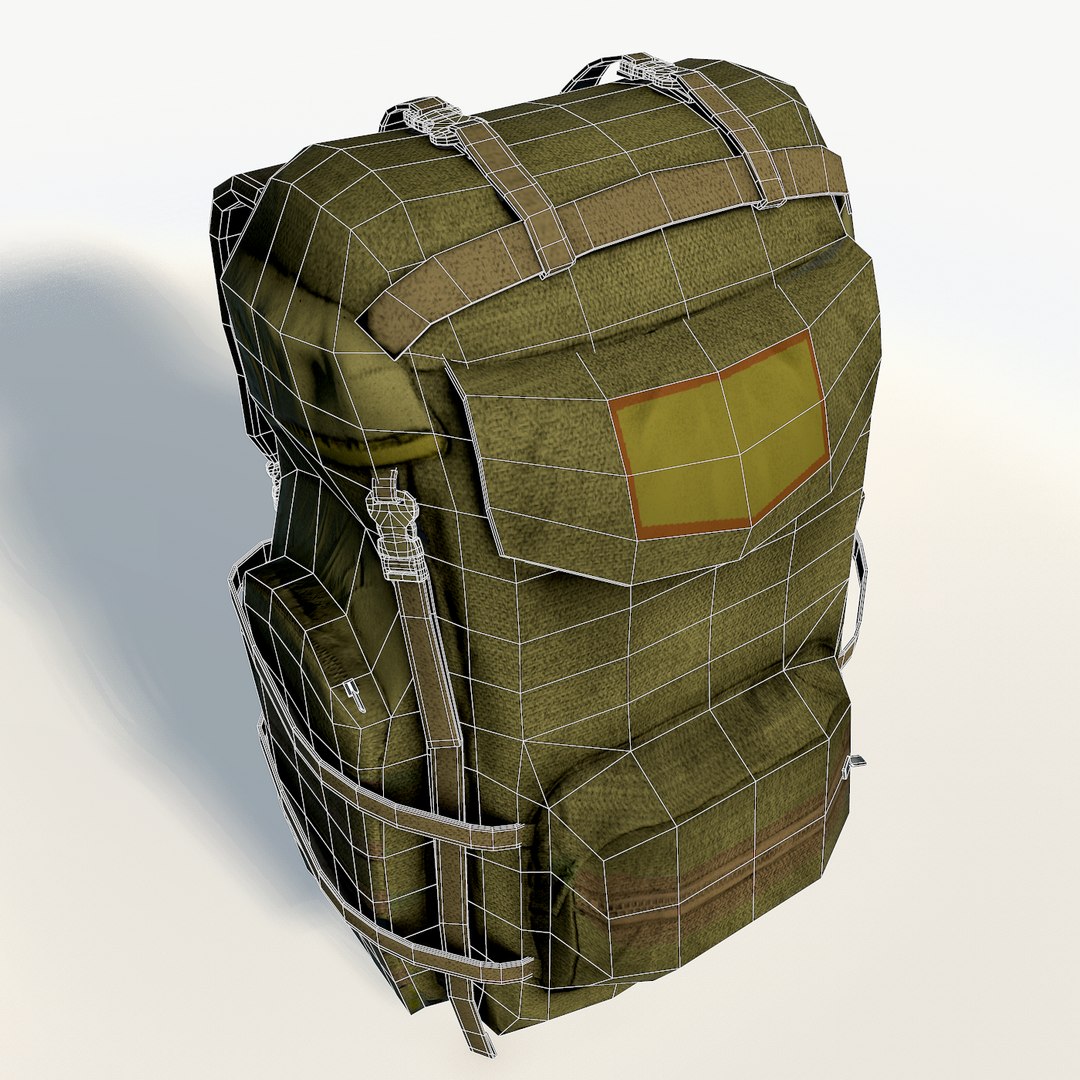 3d Military Backpack Model