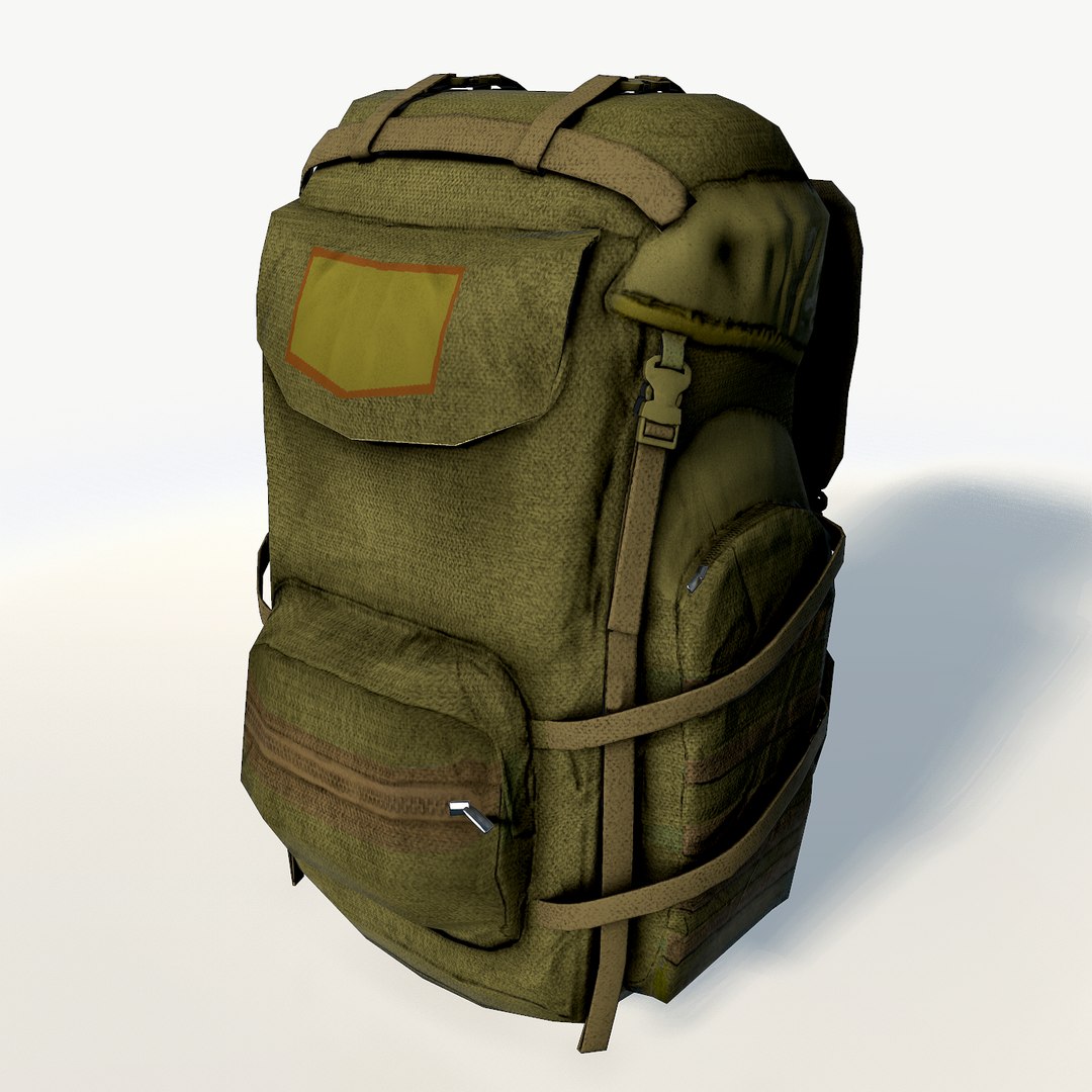 3d Military Backpack Model