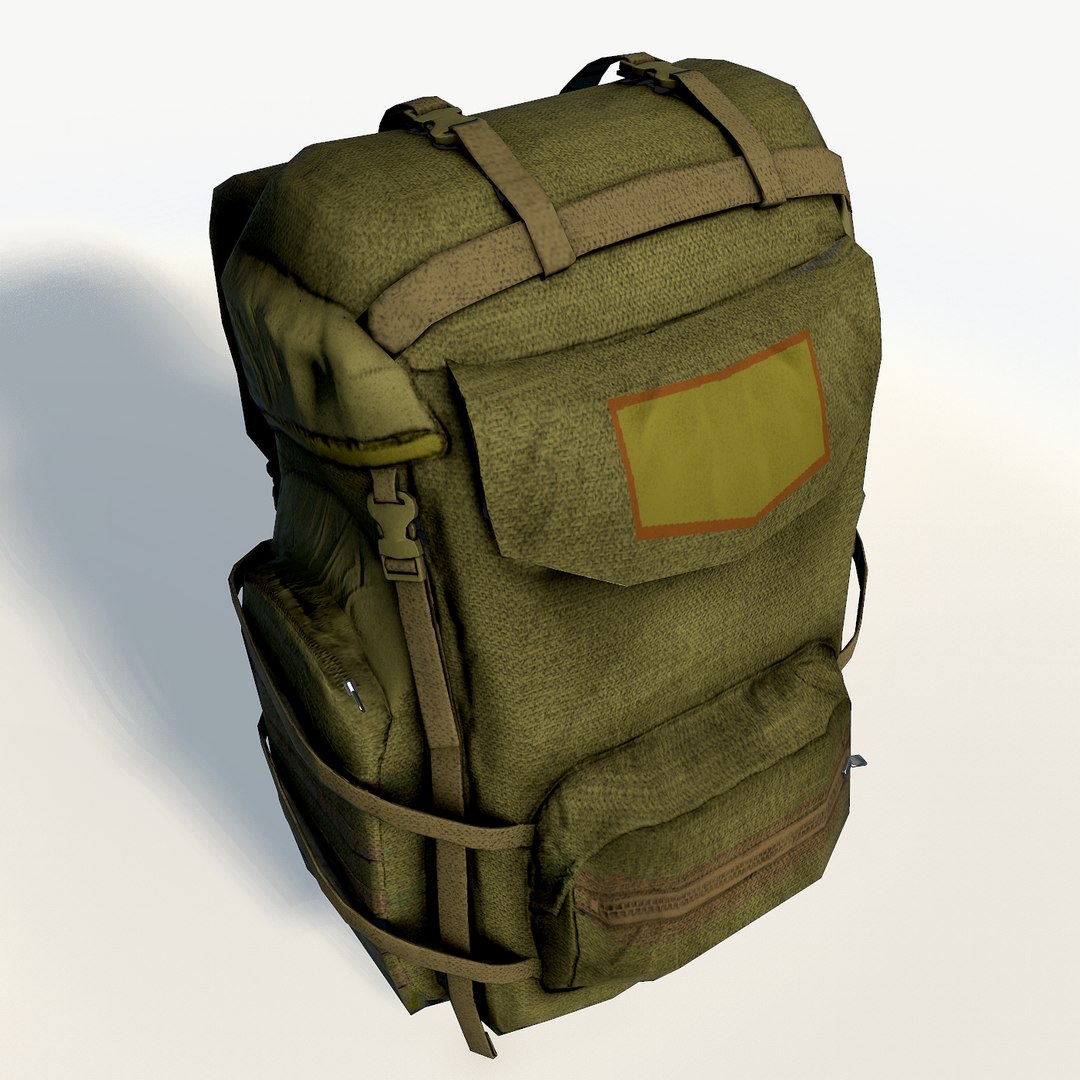3d Military Backpack Model