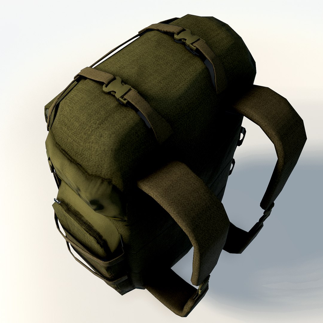 3d Military Backpack Model