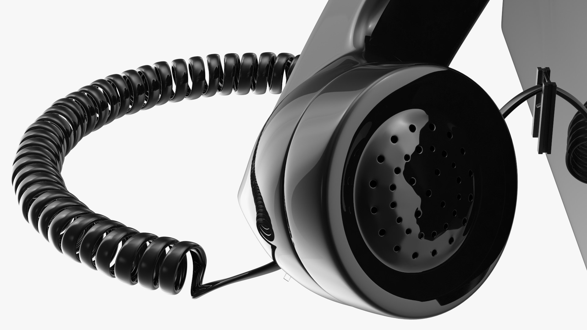 3D Antique Retro Telephone Off Hook model - TurboSquid 1789450