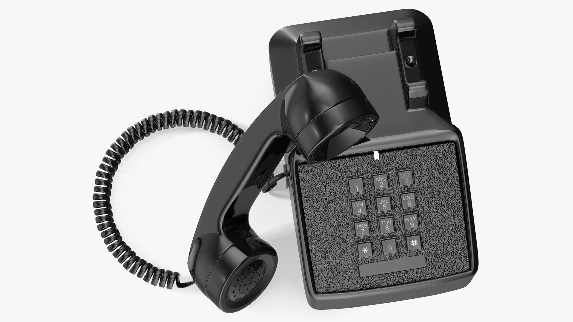 3D Antique Retro Telephone Off Hook model - TurboSquid 1789450