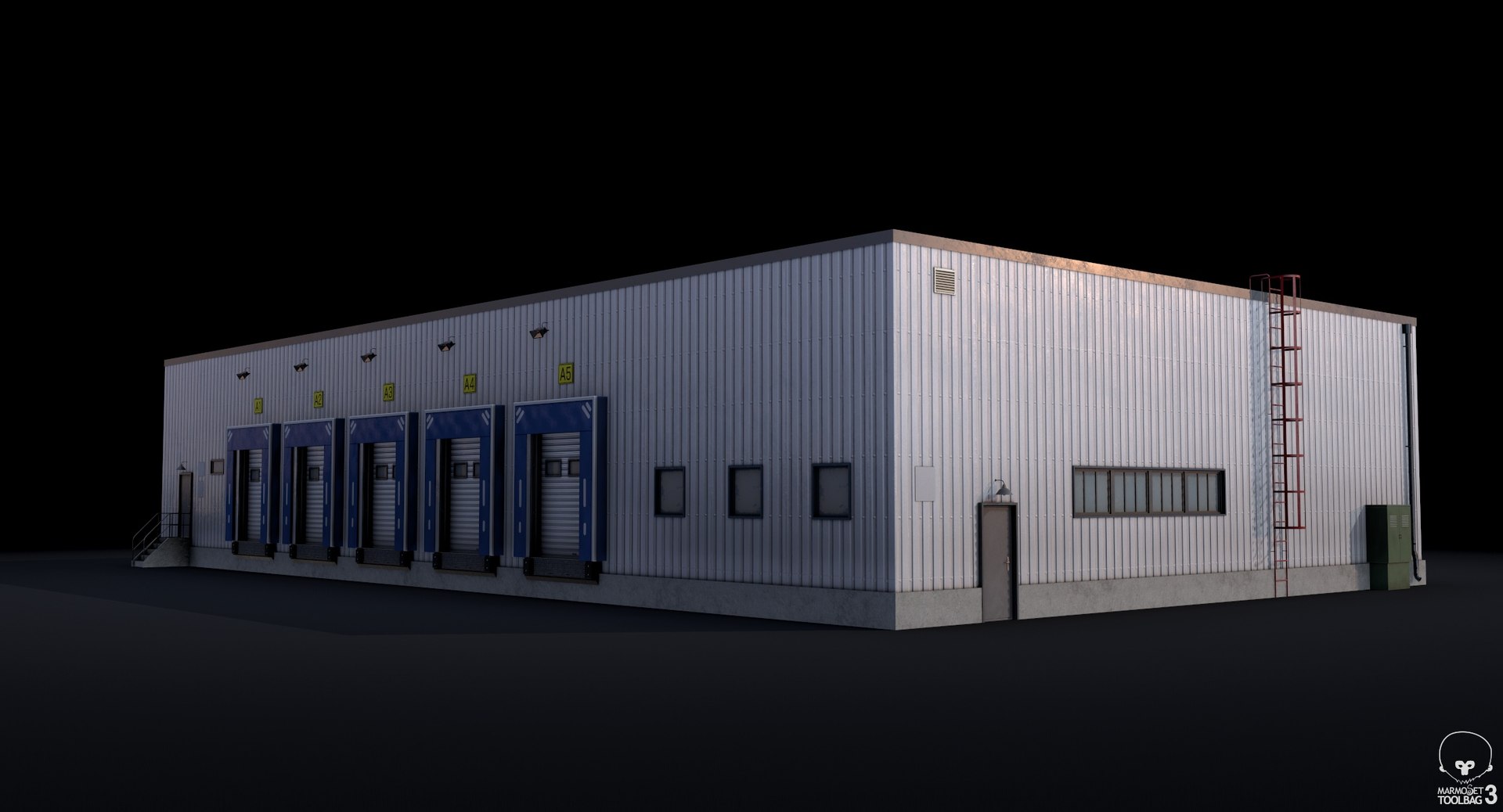 3D Industrial Building 24 model - TurboSquid 1991146