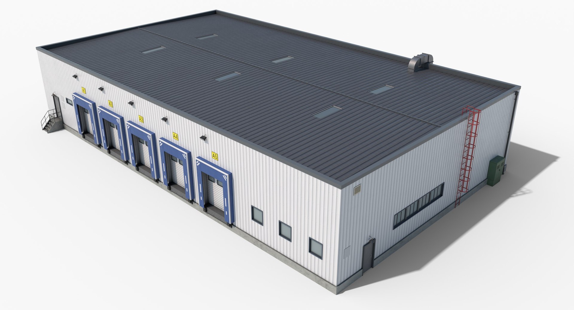 3D Industrial Building 24 model - TurboSquid 1991146