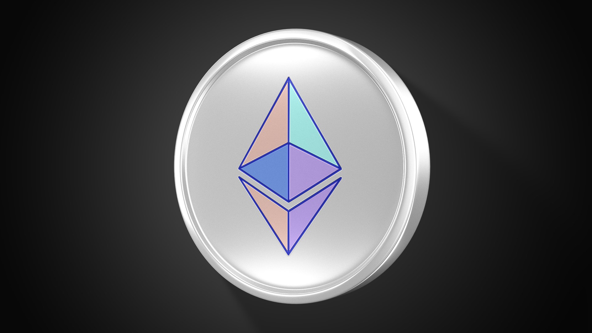 3D Ethereum ETH Color Coin - TurboSquid 2395783