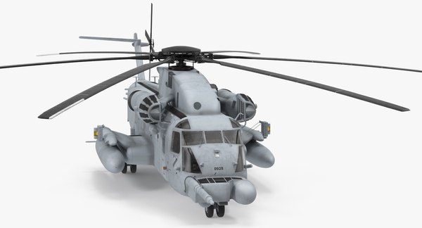 3d model of sikorsky mh-53 pave usaf