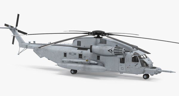 3d model of sikorsky mh-53 pave usaf