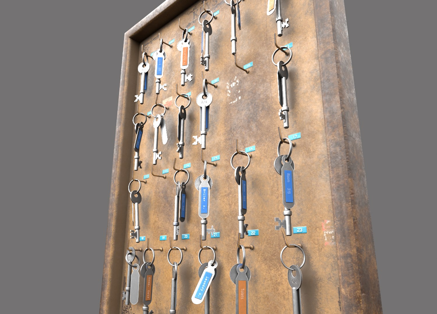 3D Key Rack Model - TurboSquid 1782314