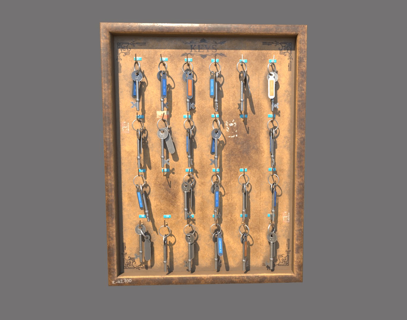 3D Key Rack Model - TurboSquid 1782314