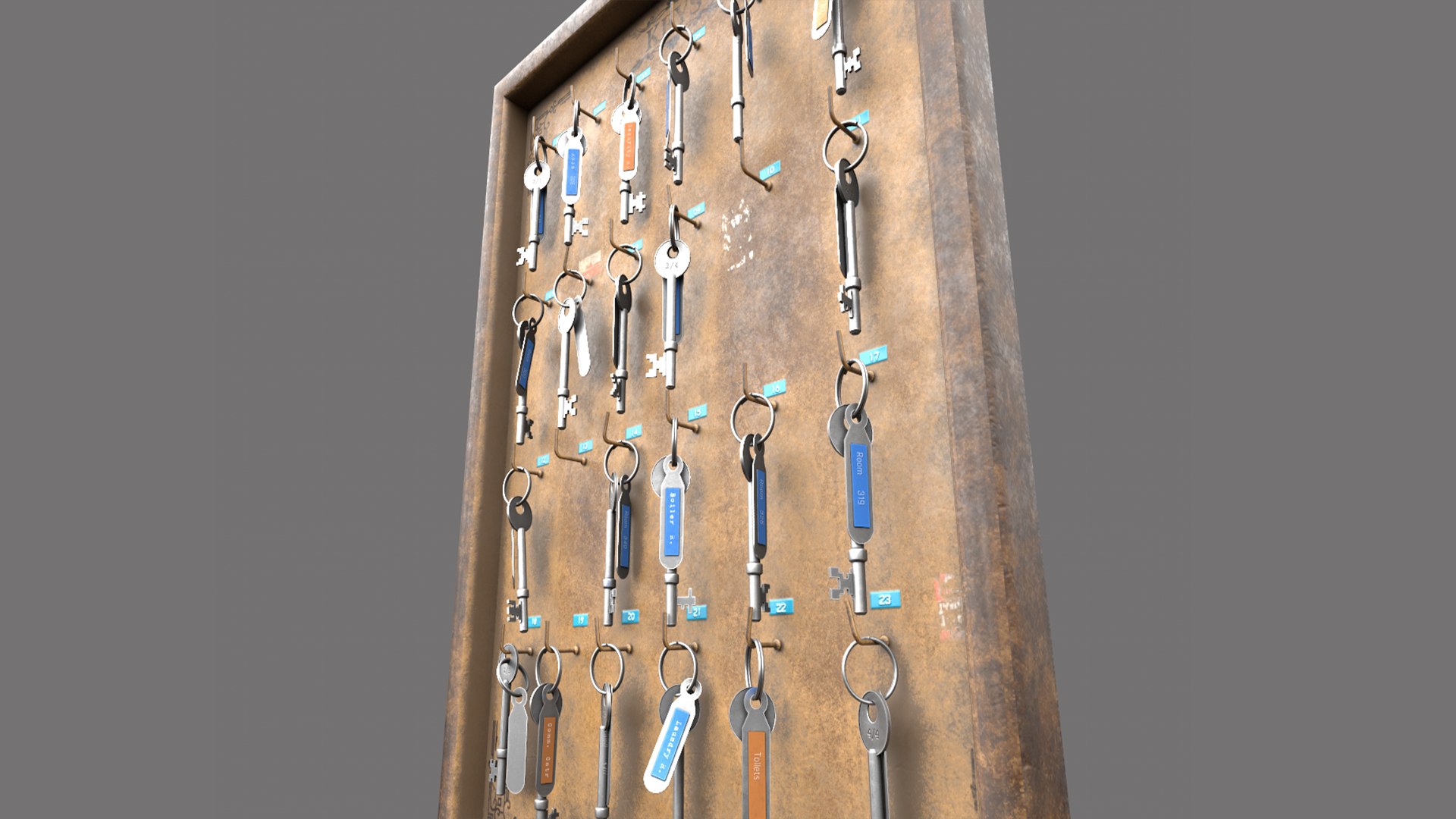 3D Key Rack Model - TurboSquid 1782314