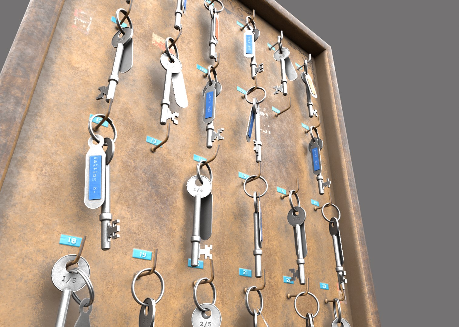 3D Key Rack Model - TurboSquid 1782314