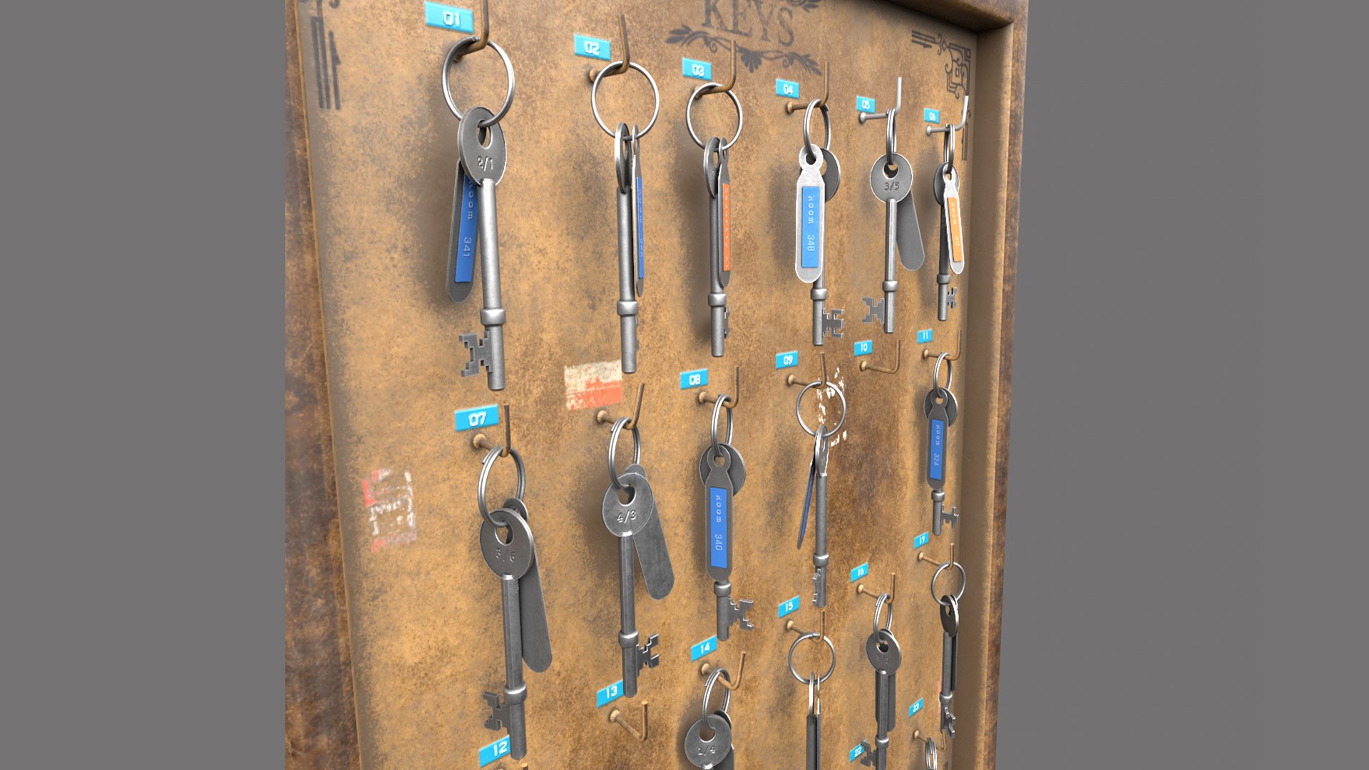 3D Key Rack Model - TurboSquid 1782314