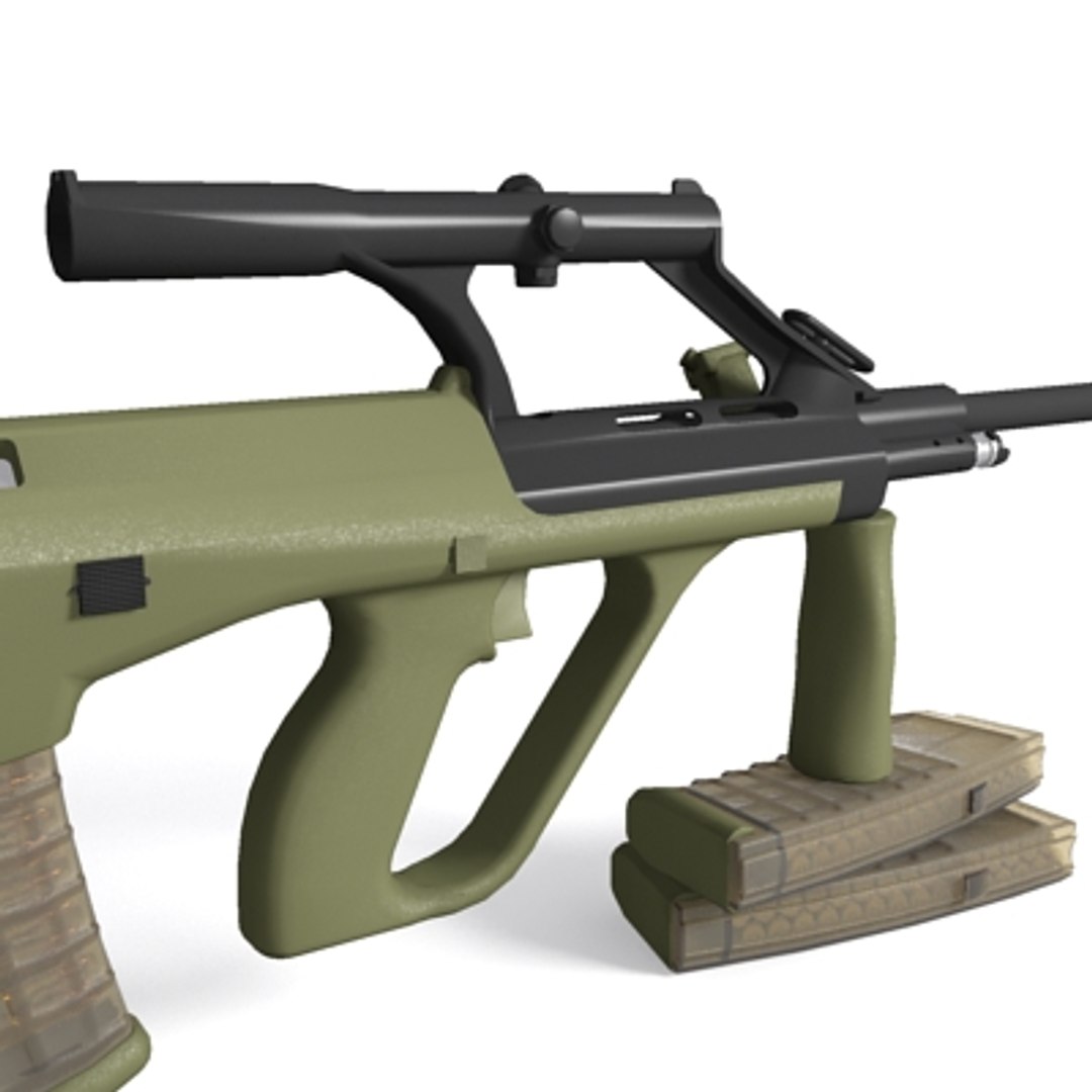 Steyr Aug Assault Rifle 3d Model