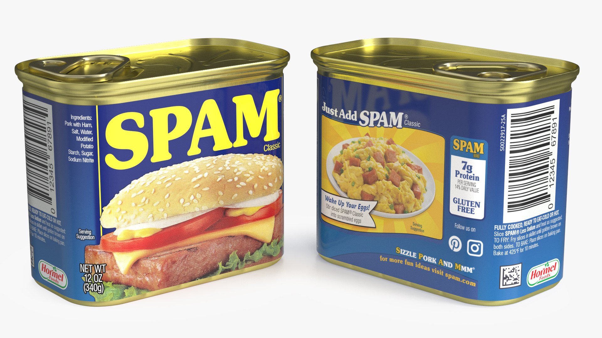 Spam Canned Food Closed 3D Model - TurboSquid 2193865