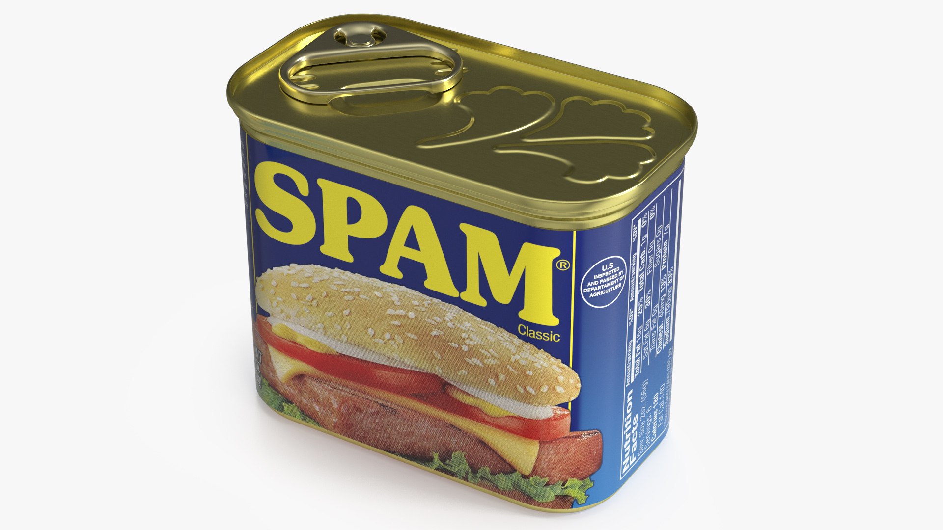 Spam Canned Food Closed 3D Model - TurboSquid 2193865